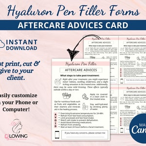 Hyaluron Pen Consent Form, Hyaluron Pen Filler Forms, Lip Filler ...