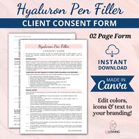 Dermal Fillers Aftercare Card Design, Editable Lip Filler Aftercare ...