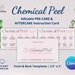 Editable Chemical Peel Aftercare Card, Facial Treatment Post Care ...