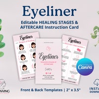 Dermal Fillers Aftercare Card Design, Editable Lip Filler Aftercare ...