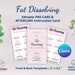 Fat Dissolving Aftercare Card, Fat Dissolve Precare & Aftercare Cards ...
