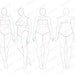 Plus Size Fashion Figures and Croquis Template - Etsy