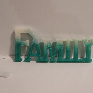 Resin Family Sign With Lights | Etsy