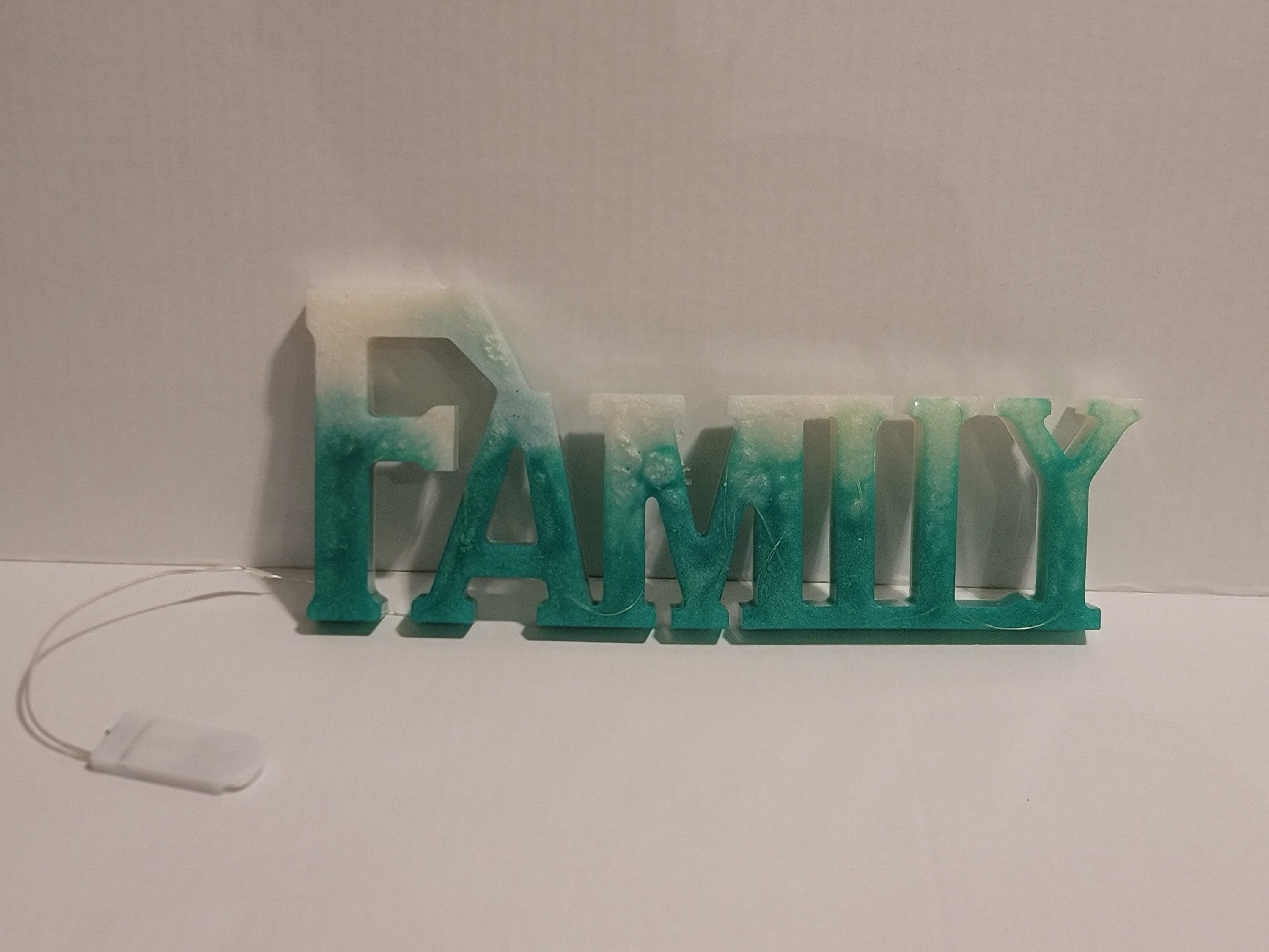 Resin Family Sign With Lights - Etsy