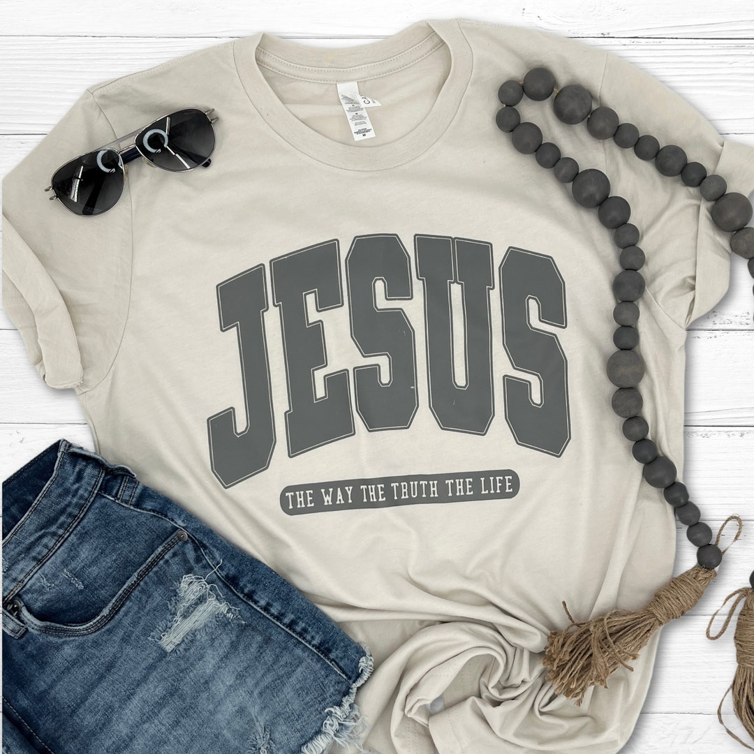 Jesus Christian Tee, Church Worship Merch, Faith Based Wear, Bible ...