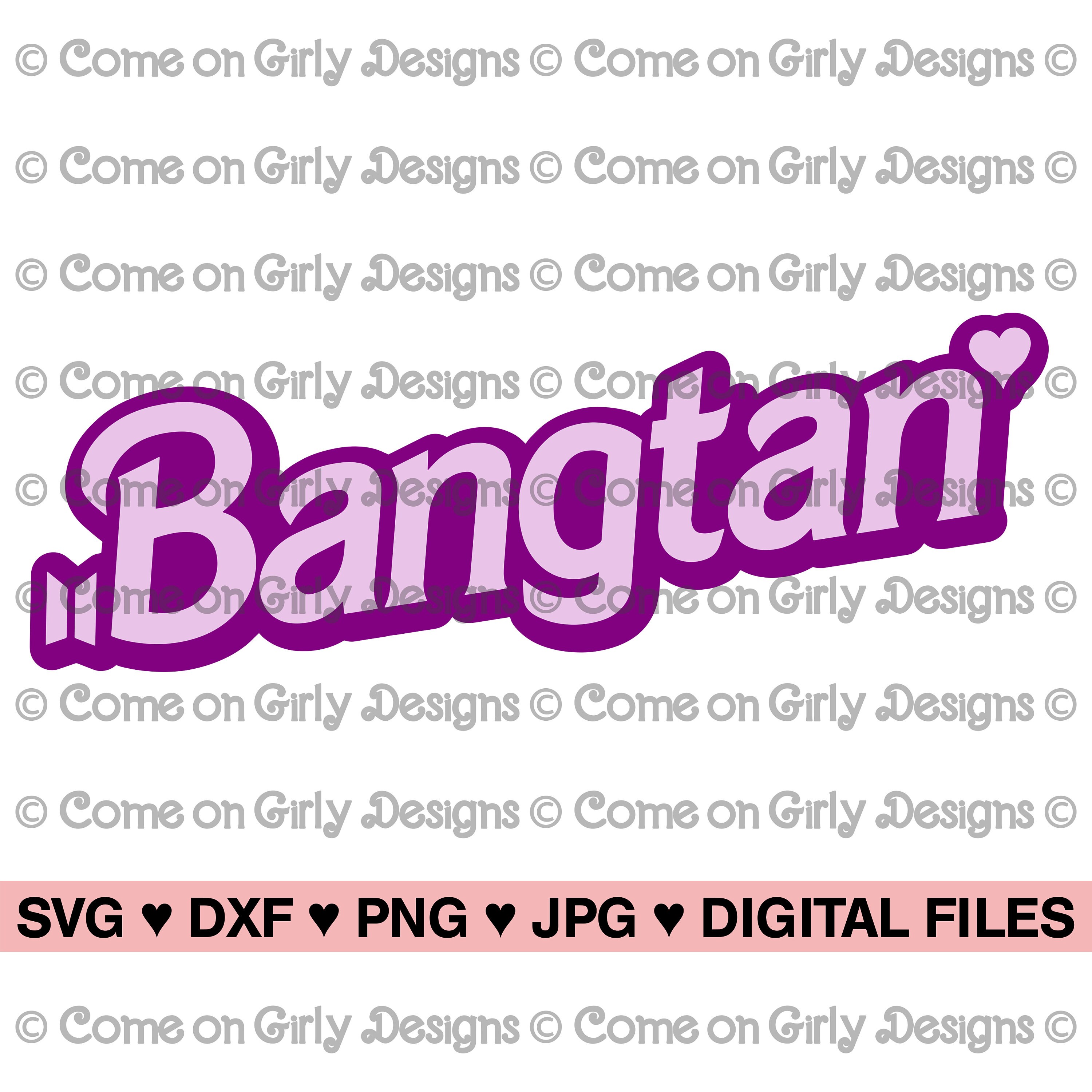 Purple OT7 Member Names - SVG, Dxf, PNG, Jpeg -instant Zip File ...