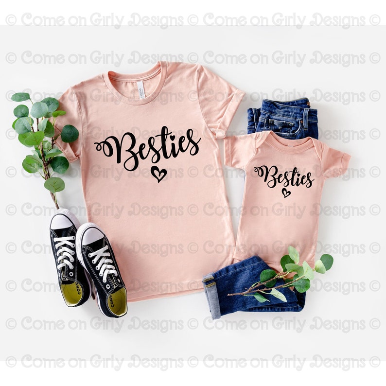 Besties Cute Cursive SVG PNG JPG Instant Zip File - Etsy