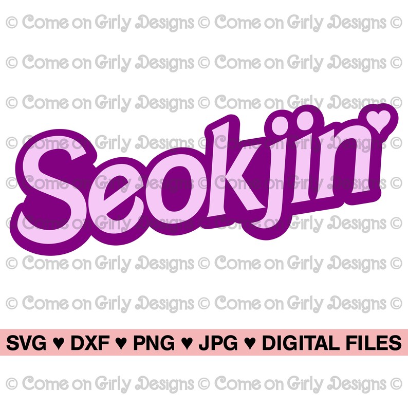 Purple OT7 Member Names - SVG, Dxf, PNG, Jpeg -instant Zip File ...