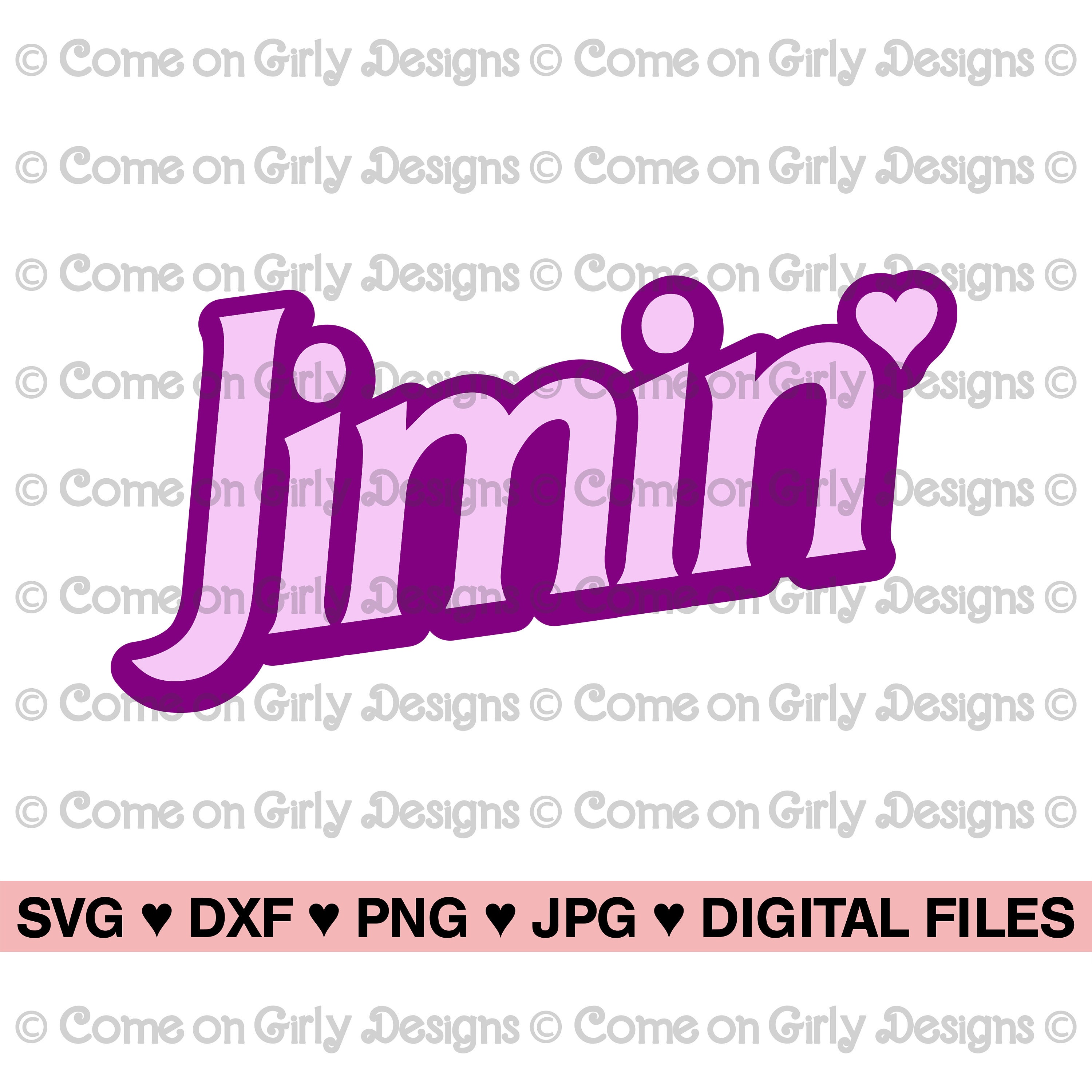 Purple OT7 Member Names - SVG, Dxf, PNG, Jpeg -instant Zip File ...