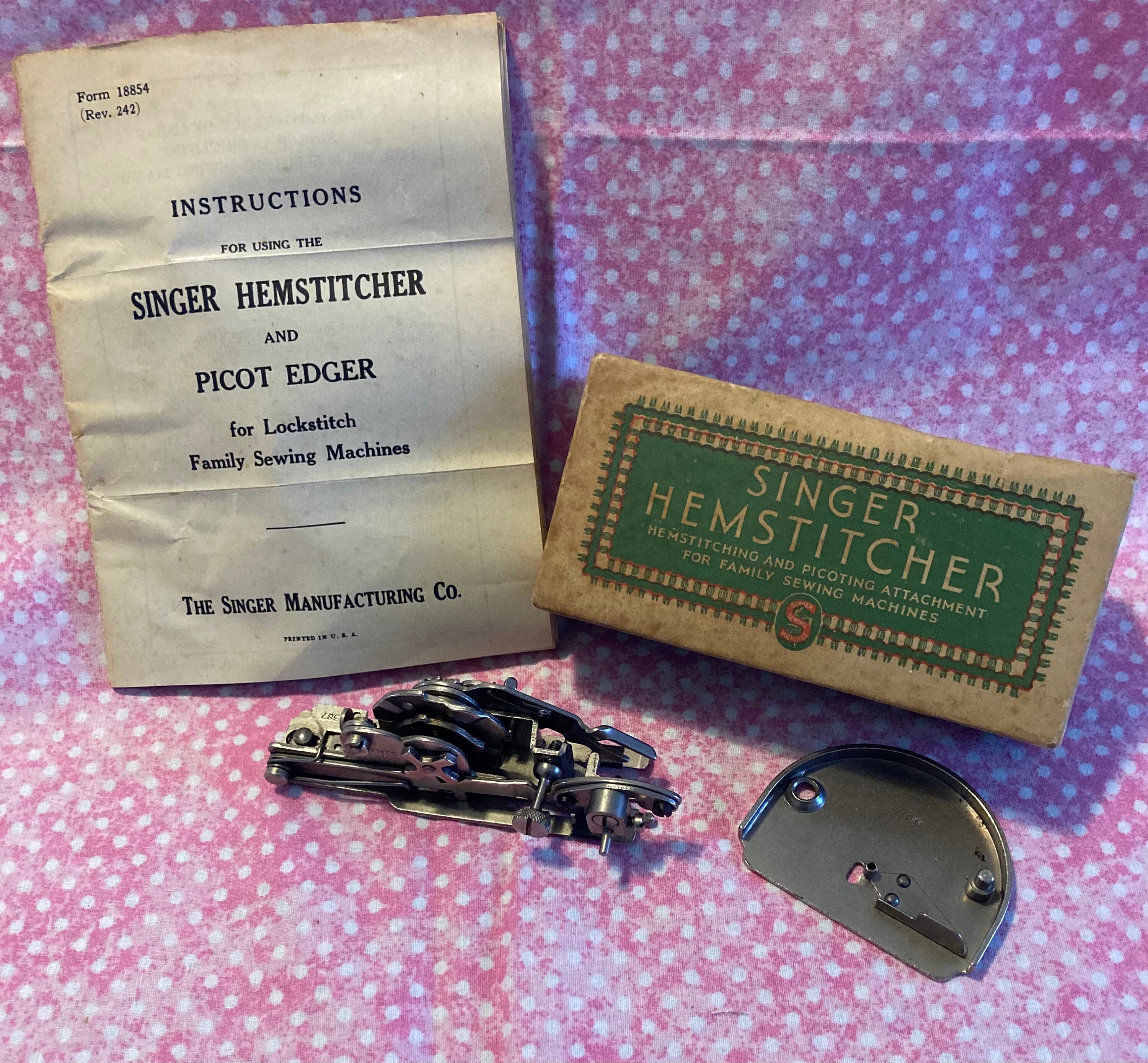 Craft Supplies & Tools Tools Sewing & Fiber Vintage Singer Hemstitcher ...