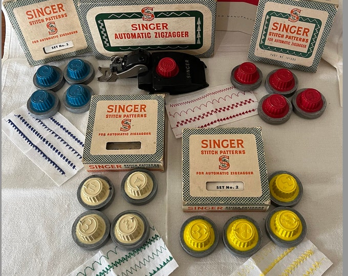 Singer Automatic Zigzagger and Complete Set of Pattern Stitches VERY RARE FIND - Etsy