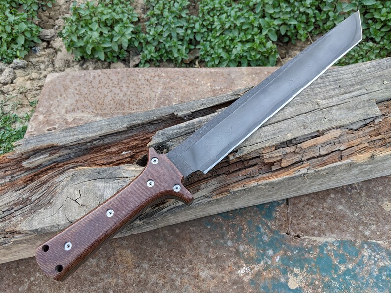 Tactical Tanto Short Sword, Battle Ready Hunting Survival Machete Sword ...