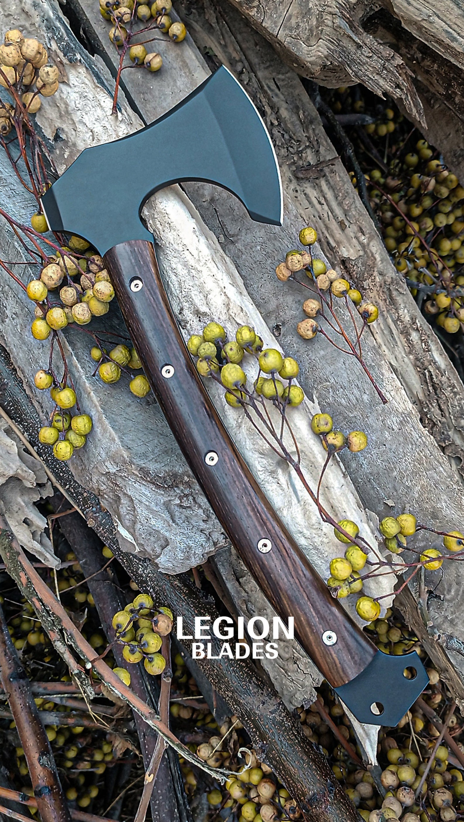 Tactical Tomahawk Handmade Battle Axe, Camping Outdoor Hunting Survival ...