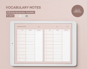Language Learning Template - Etsy