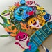 Cake Topper 3D Shaker for Baby Shark Themed Party Name/age - Etsy