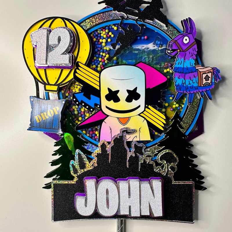 Fortnight Cake Topper - Etsy UK