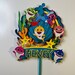 Cake Topper 3D Shaker for Baby Shark Themed Party Name/age - Etsy