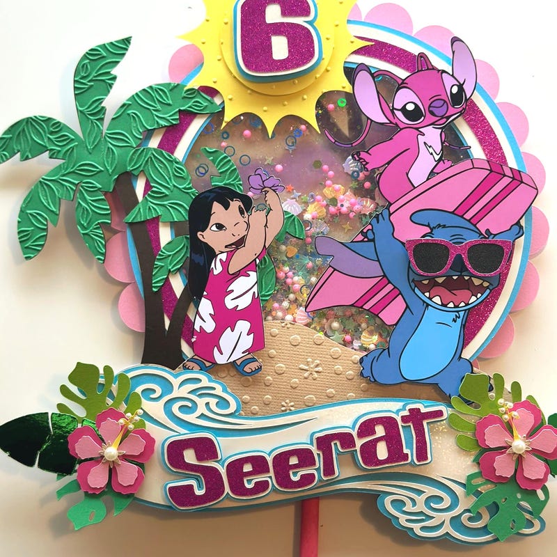 Stitch 3d Birthday Topper Svg - Etsy