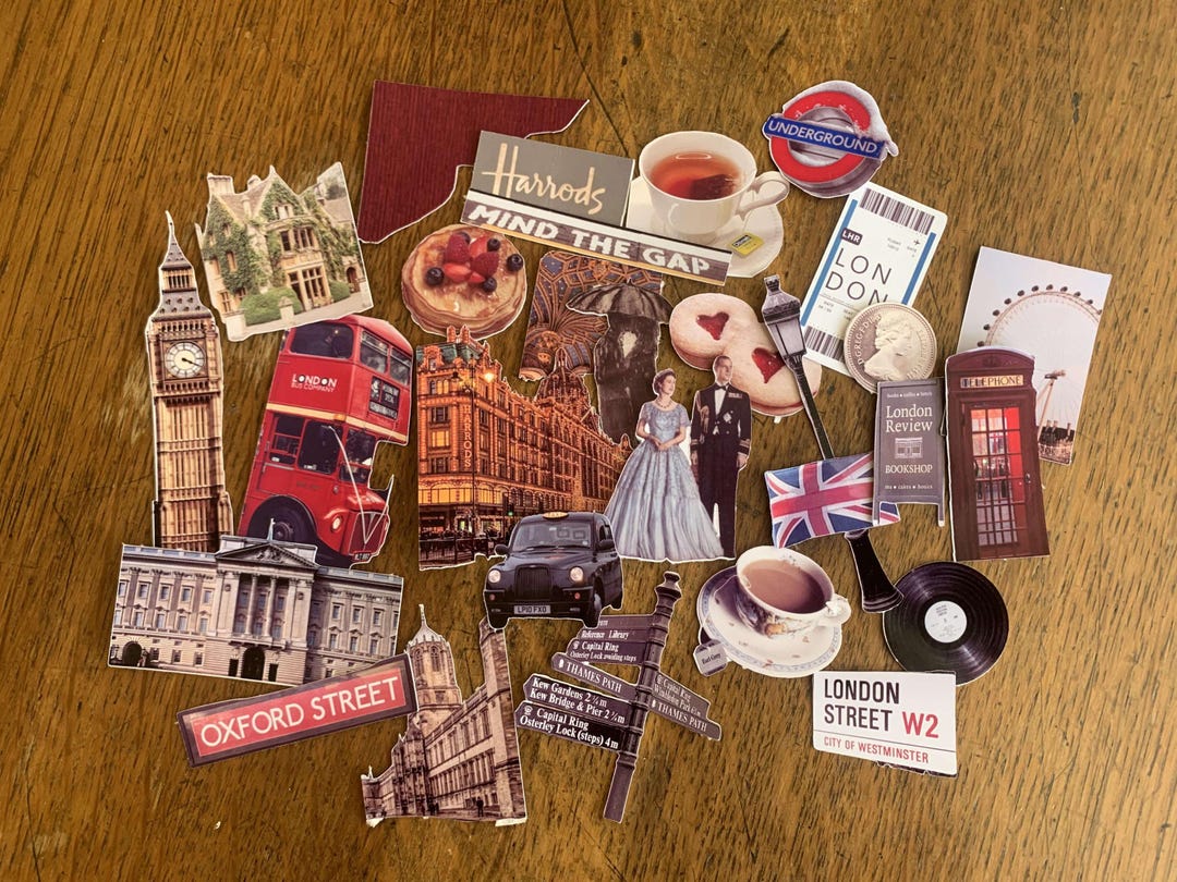 London Travel Journal Sticker Pack, BUJO Bullet Journal Supplies ...