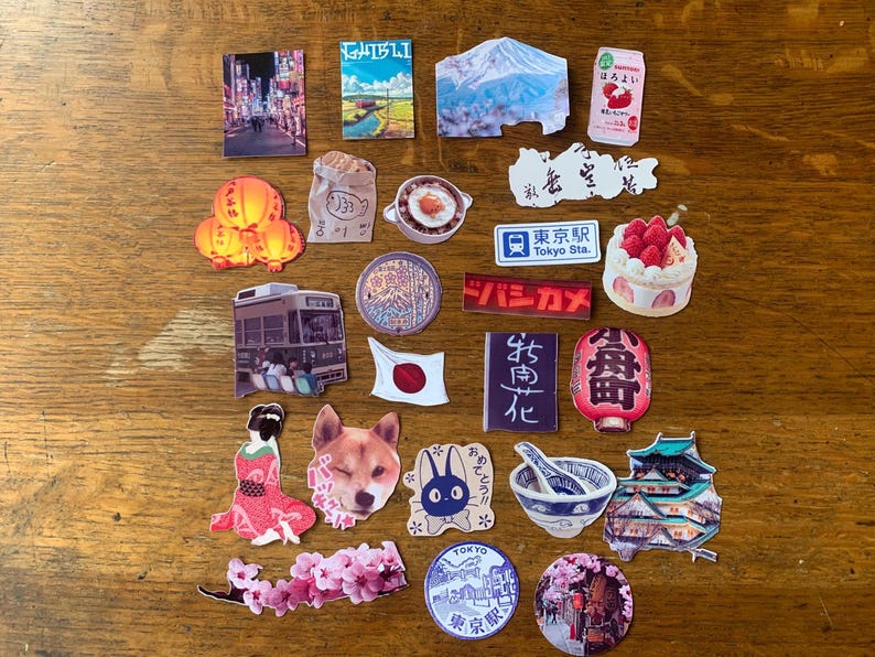 Japan Sticker Pack, BUJO Bullet Journal Supplies, Stationary, Summer ...