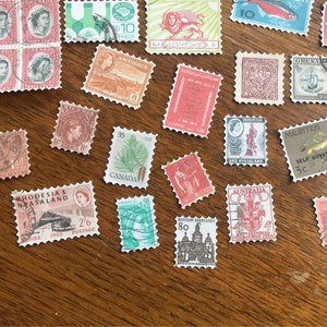 Vintage Postage Stamp Sticker Pack, Collectible Stickers, Ephemera ...