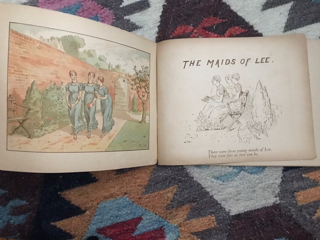 1908 Maids of Lee, Devon Limerick Poem, Rare British Folk Poetry, 19th ...