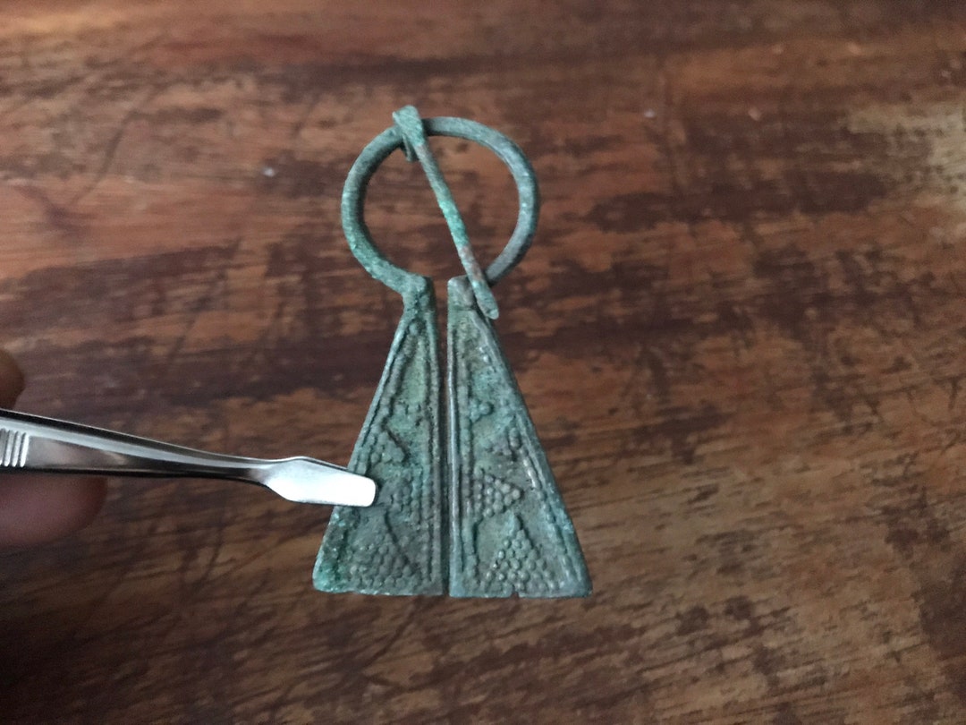 Viking Omega Brooch, Ancient Norse Borre Broach, Danish Bronze Artifact ...