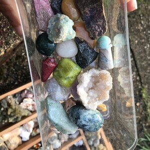 Gemstone Mix, Small Rough Raw and Polished Mineral Lot, Gem Job Lot ...