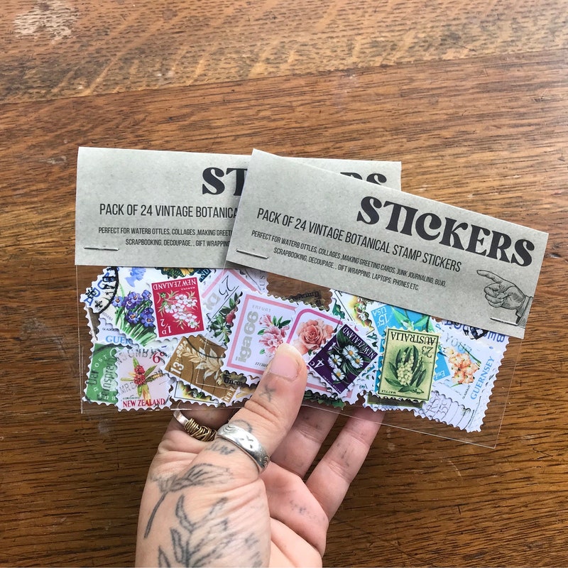 Stamp Stickers - Etsy