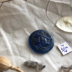 Ancient Glass Coin Tessera, Colosseum, Temple Token Ticket, Ancient ...