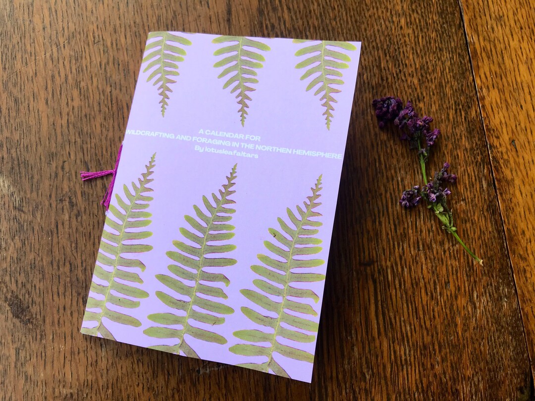 Foraging Calendar Zine, Wildcrafting Almanac, Mushroom, Herbs, Food ...