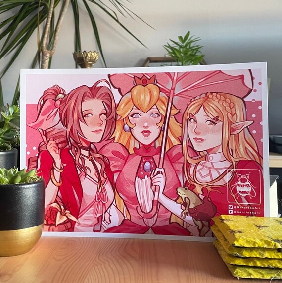 Pink Princess A4 Print | Etsy