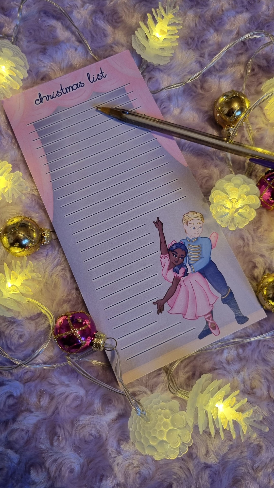 Pas Des Deux Christmas List Pad // Christmas Notepad // Cute Stationery ...