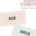 Pastel Classroom Name Tags Template: Editable Printable (canva) - Etsy