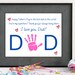 Father's Day Handprint Printable Baby Keepsake Art Craft Teacher Parent ...