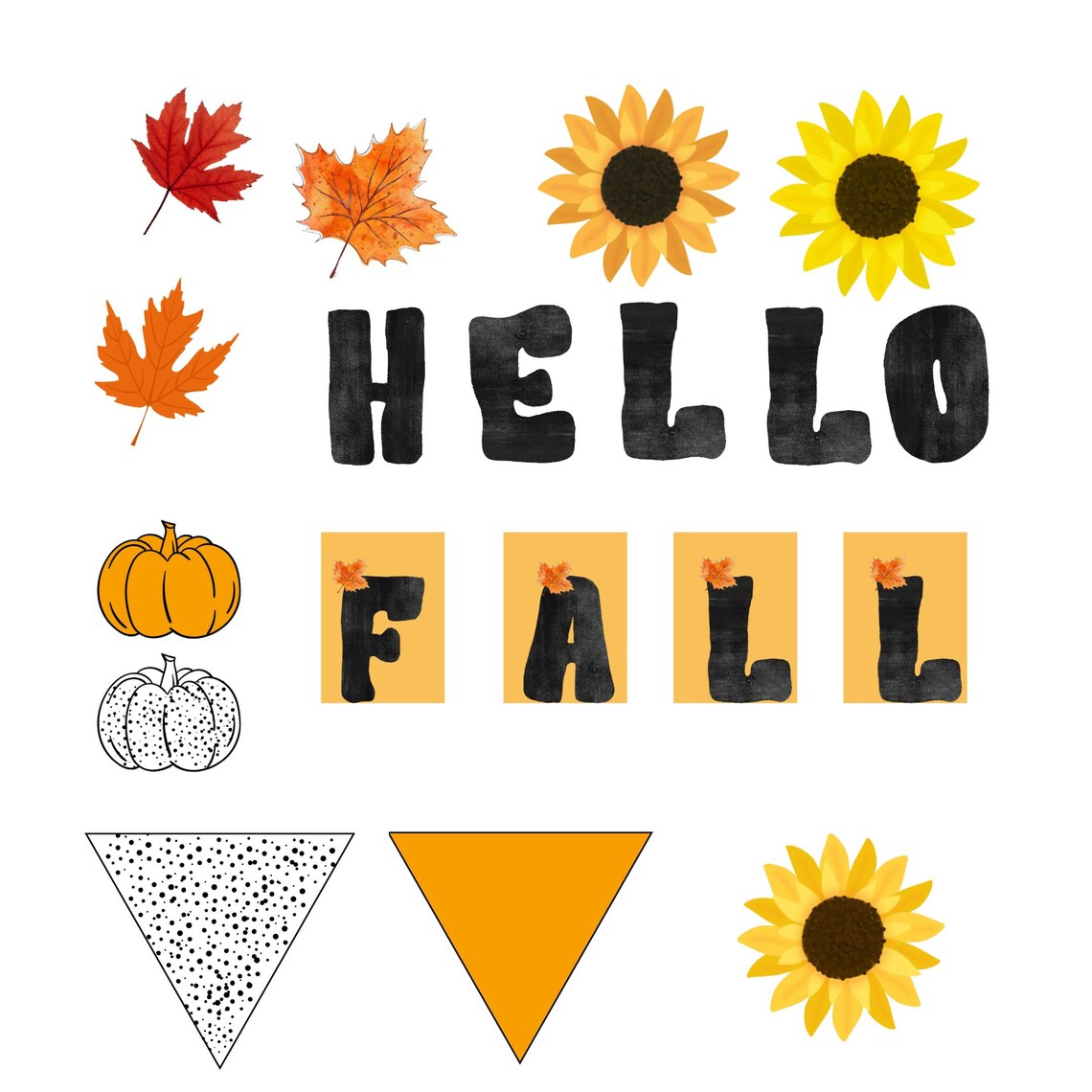 FALL Bulletin Board | "hello Fall" | Fall Classroom Decor | Bulletin ...