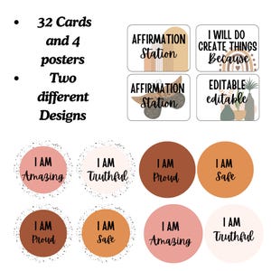 Boho Affirmation Station,boho Affirmations Classroom, Bulletin Board ...