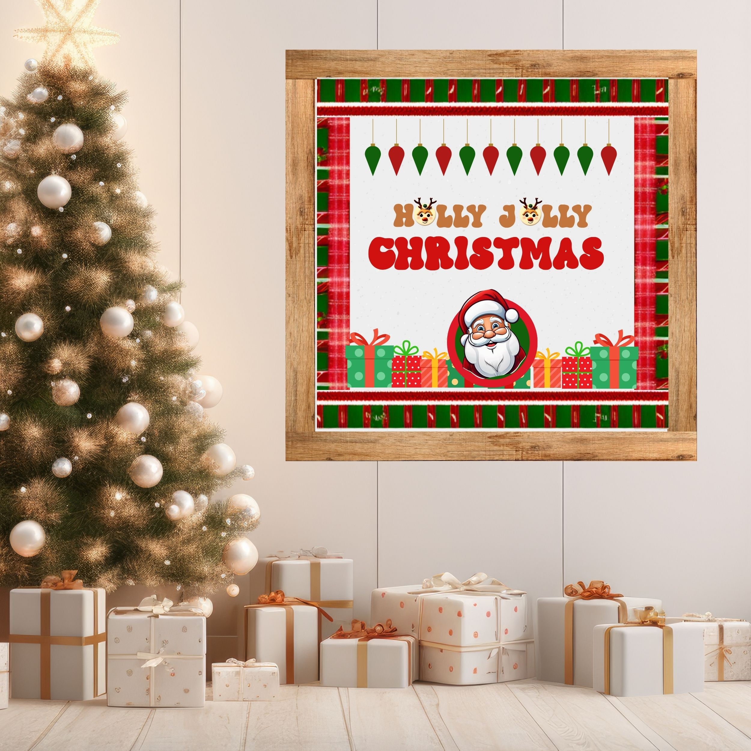 Christmas Bulletin Board Kit Classroom Decor Retro Christmas Classroom ...