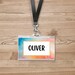Classroom Name Tags Template Watercolor | Editable | Printable ...