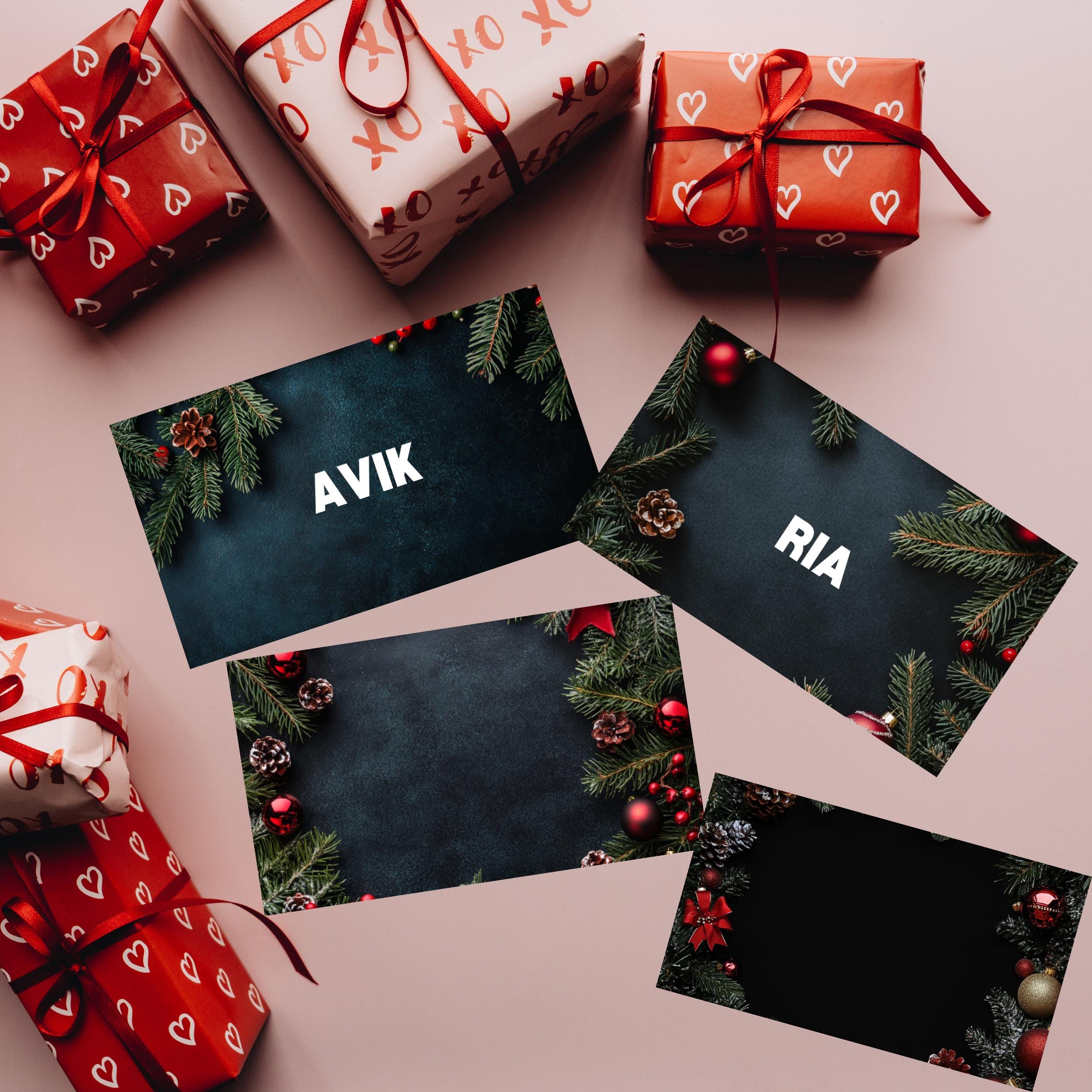 EDITABLE Christmas Name Tags | Printable Classroom Nametags | Printable ...