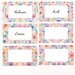 Watercolor Flower Classroom Name Tags: Printable, Editable (digital ...