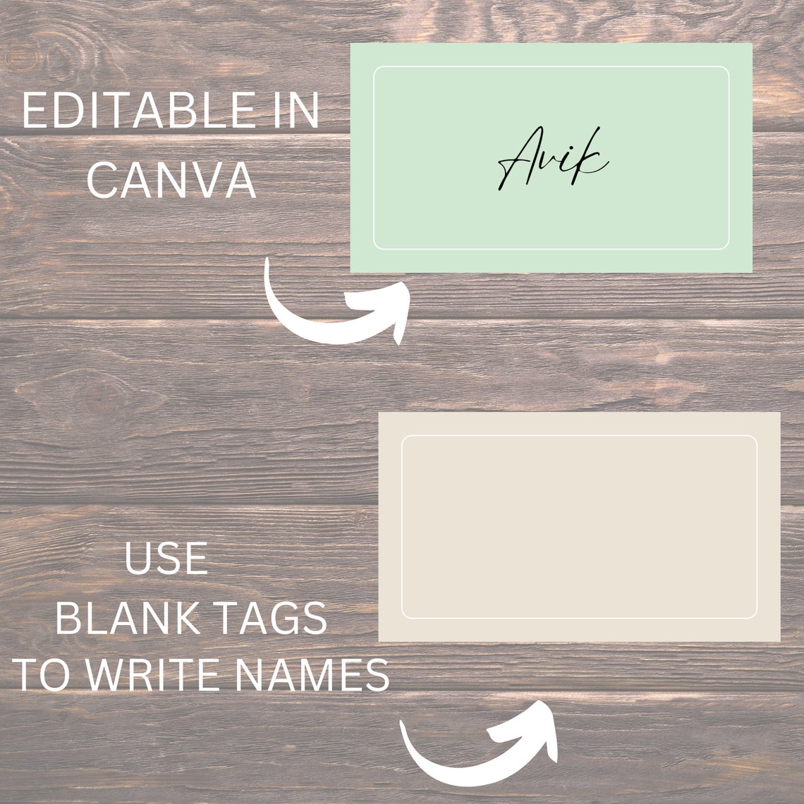 Classroom Name Tags Template Pastel Editable Printable Elementary ...