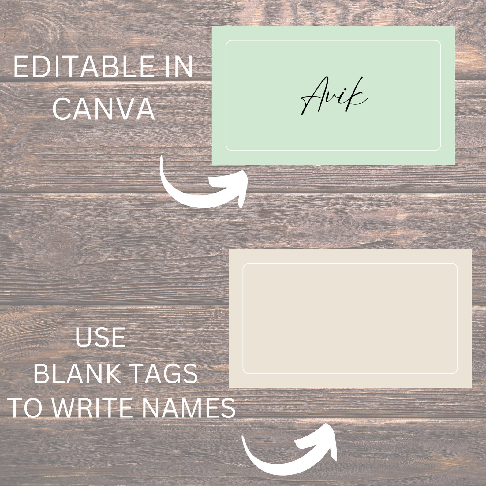 Classroom Name Tags Template Pastel Editable Printable Elementary ...