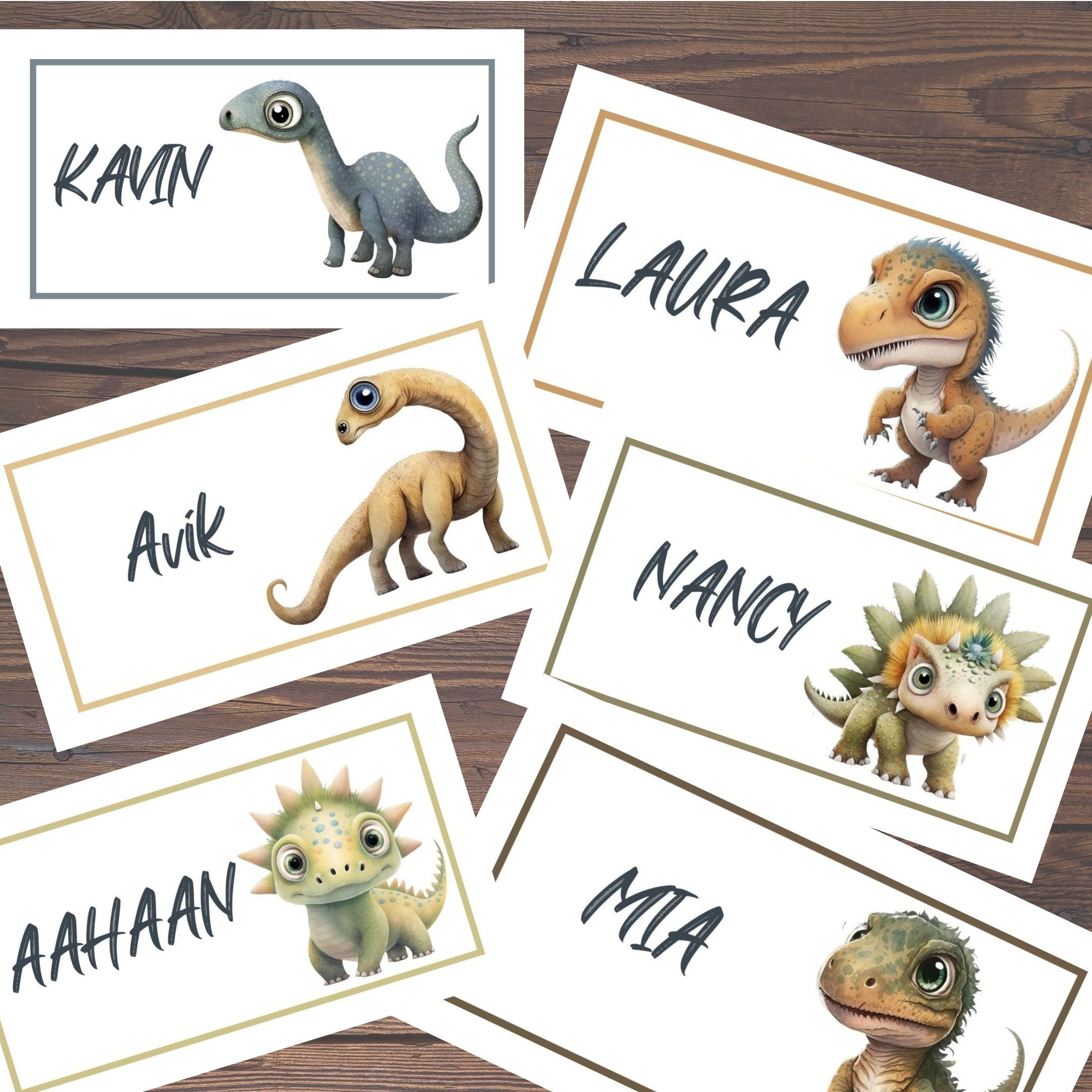 Dinosaur Classroom Name Tags | Editable Dinosaur Label | Printable ...
