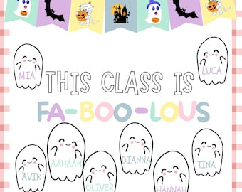 Halloween Bulletin Board Kit | Classroom Decor Halloween Classroom ...