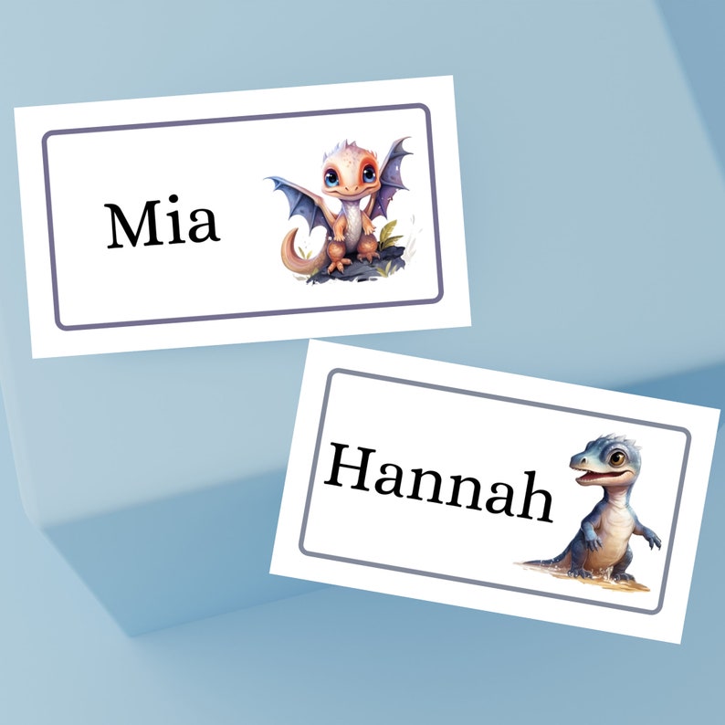 Dinosaur Classroom Name Tags: Elementary School Desk Labels | Editable ...