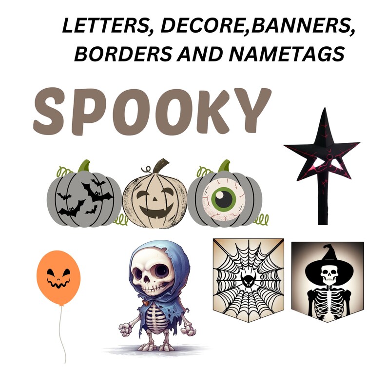 Halloween Bulletin Board Kit | Classroom Decor Halloween Classroom ...