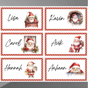EDITABLE Christmas Name Tags | Printable Classroom Nametags ...