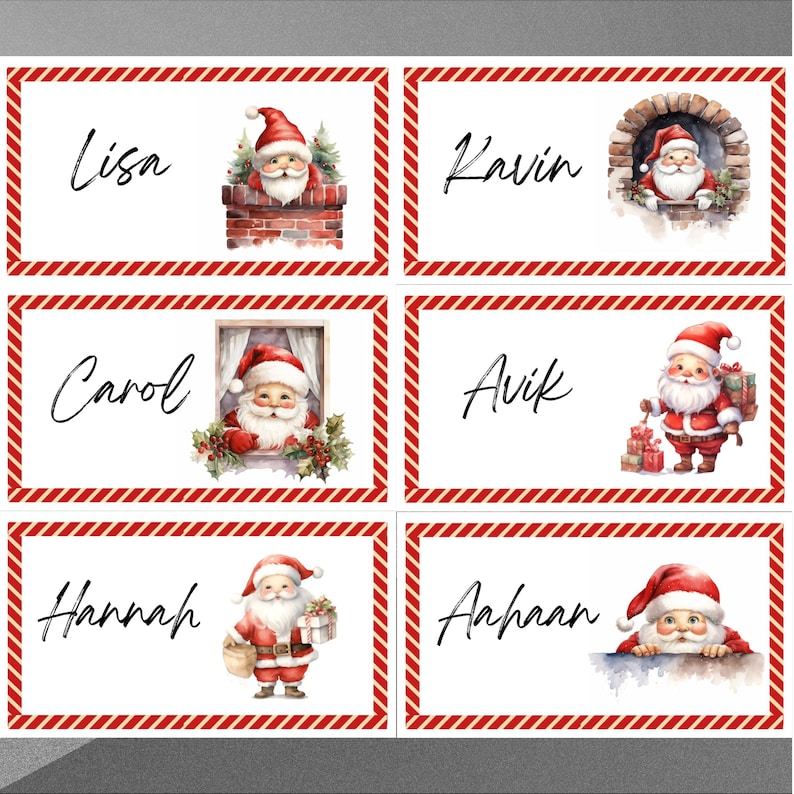 EDITABLE Christmas Name Tags | Printable Classroom Nametags ...