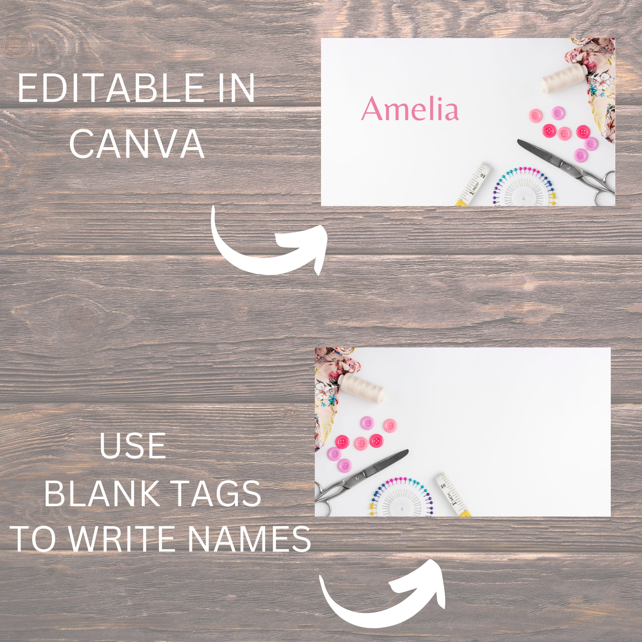 Embroidery Watercolor Name Tag|embroidery Nametag| Watercolor Nametag ...